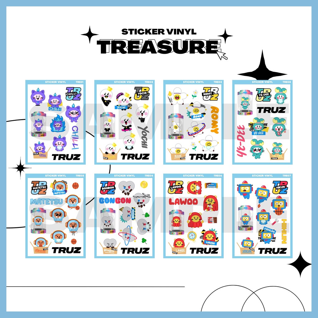 Jual Sticker / Stiker Kpop Treasure - versi 1.2 | Shopee Indonesia