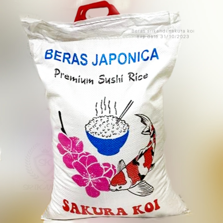 Jual Beras Jepang japonica Sakura Koi kemasan 10kg | Shopee Indonesia