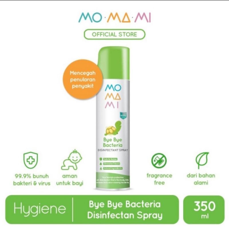 Jual Momami Bye Bye Bacteria Disinfectant Spray 350ml | Shopee Indonesia