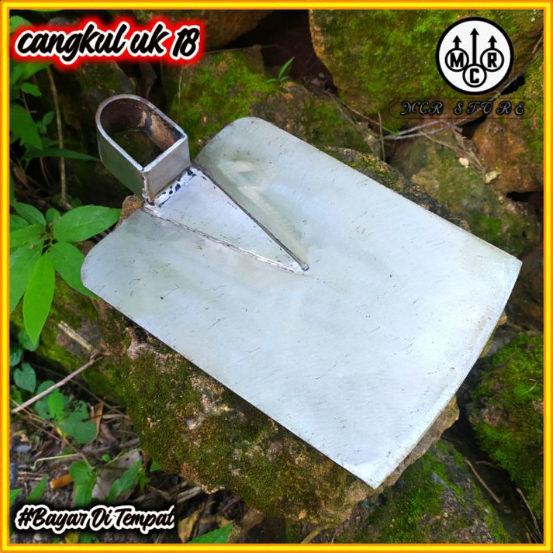Jual Cangkul tanah anti lengket ukuran 18 - cangkul sawah bahan baja ...