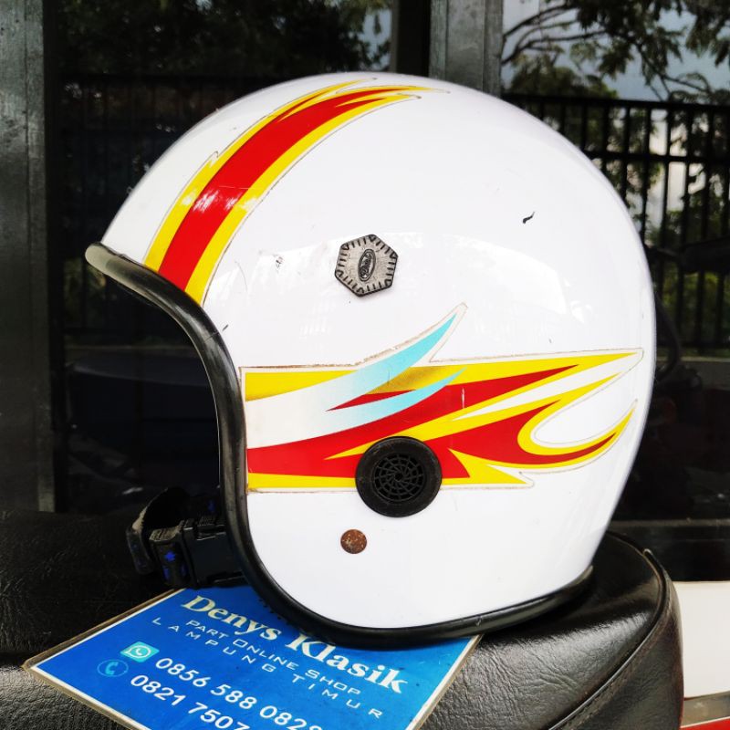 Jual Helm yamaha lawas jadul rx king rx spesial yt115 rx100 fizr alpa ...