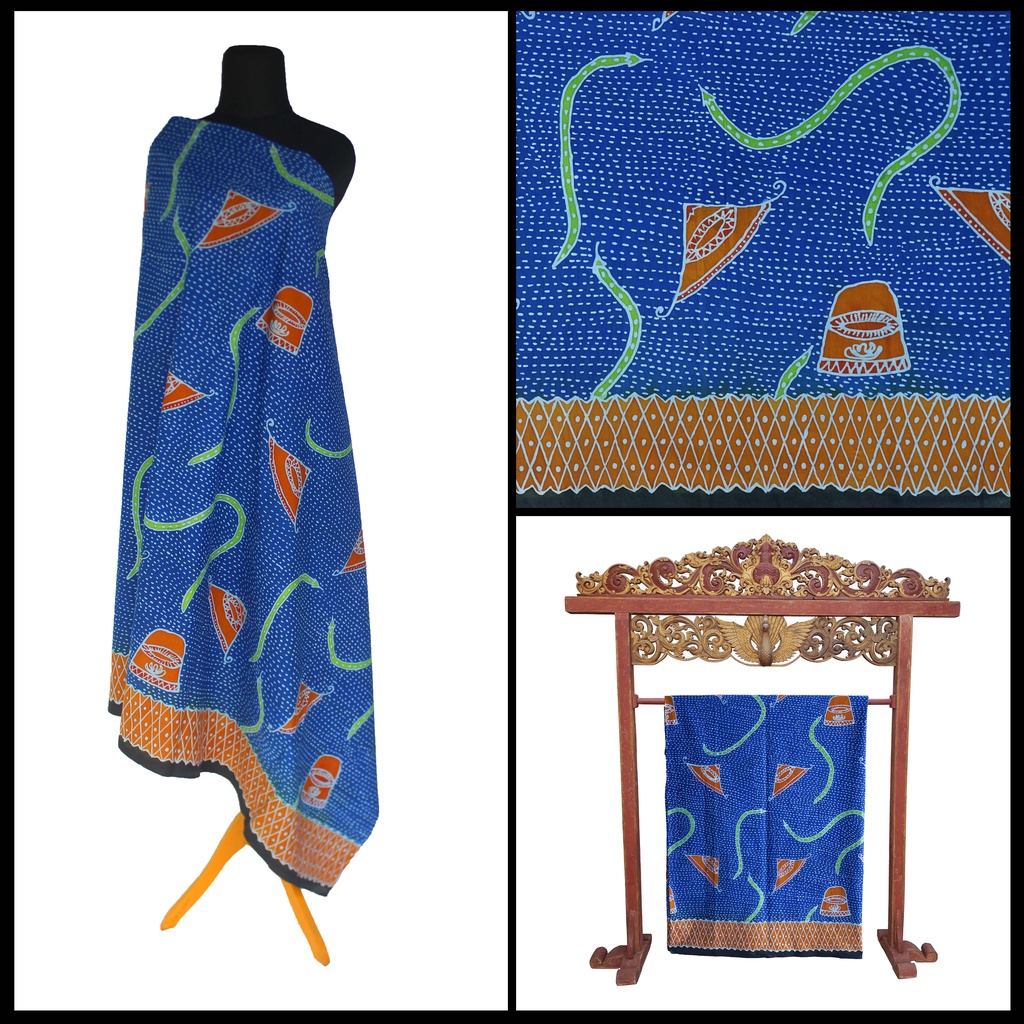 Jual Bahan Batik, Kain Batik Tulis Motif Caping Asli | Cocok Untuk ...