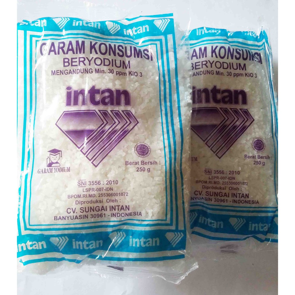 Jual Garam Kasar Cap Intan 250 Gram | Shopee Indonesia