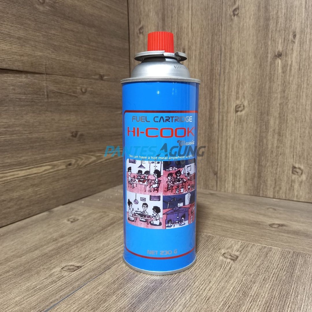 Jual TABUNG GAS PORTABLE / GAS KALENG HI-COOK 230 GRAM / Win gas 240 gr ...