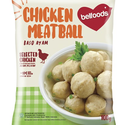 Jual Belfoods Baso Ayam / Bakso 100 & 500 gr - Frozen Food | Shopee ...