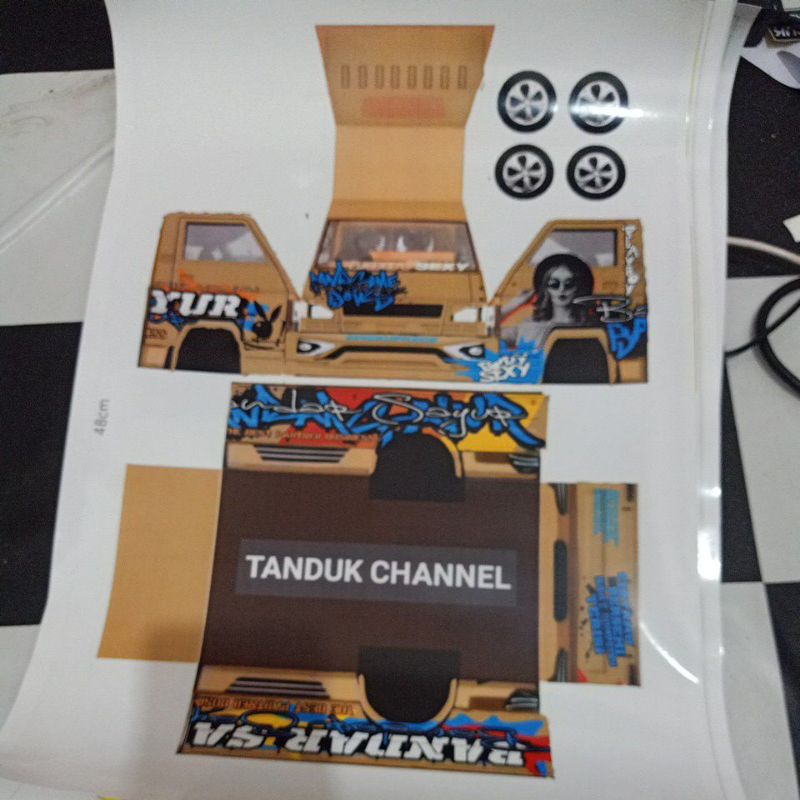 Jual Stiker Papercraft Pick Up L300 Oleng Skala 1:16 | Shopee Indonesia
