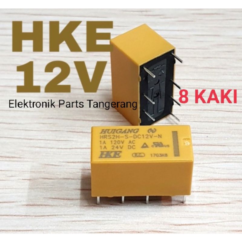 Jual RELAY 12 VOLT 8 PIN RELAY HKE 8PIN RELAY 8KAKI RELAY 12V 8 KAKI ...