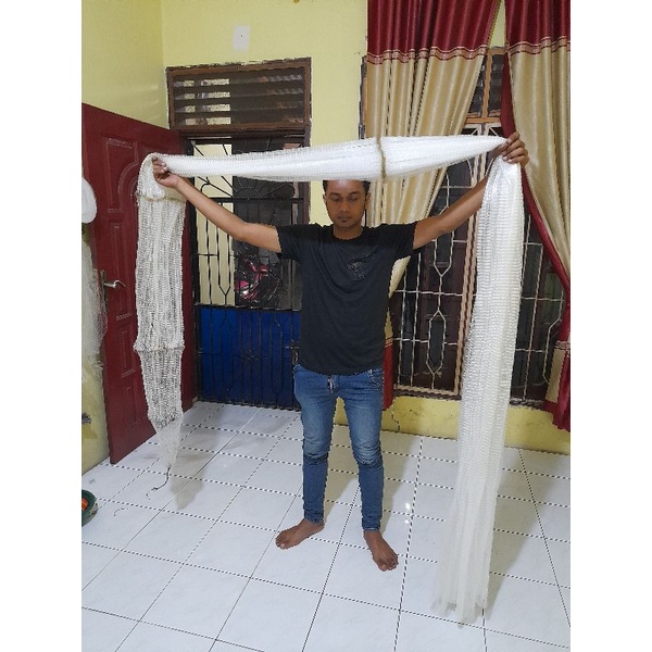 Jual jaring jala udang 3/4 panjang 3.5 meter tanpa pemberat COD d jamin ...