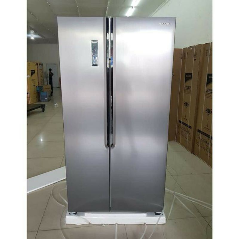 Jual KULKAS SHARP SJ-IS50MA-SL LEMARI ES 2 PINTU SIDE BY SIDE SJ IS 50MASL | Shopee Indonesia