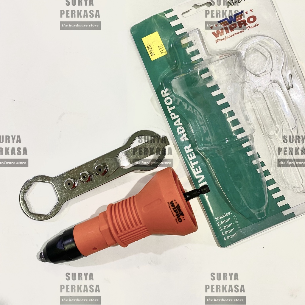 Jual ALAT TANG RIVET ADAPTOR KONVERTER BOR PAKU RIVET MESIN BOR WIPRO ...