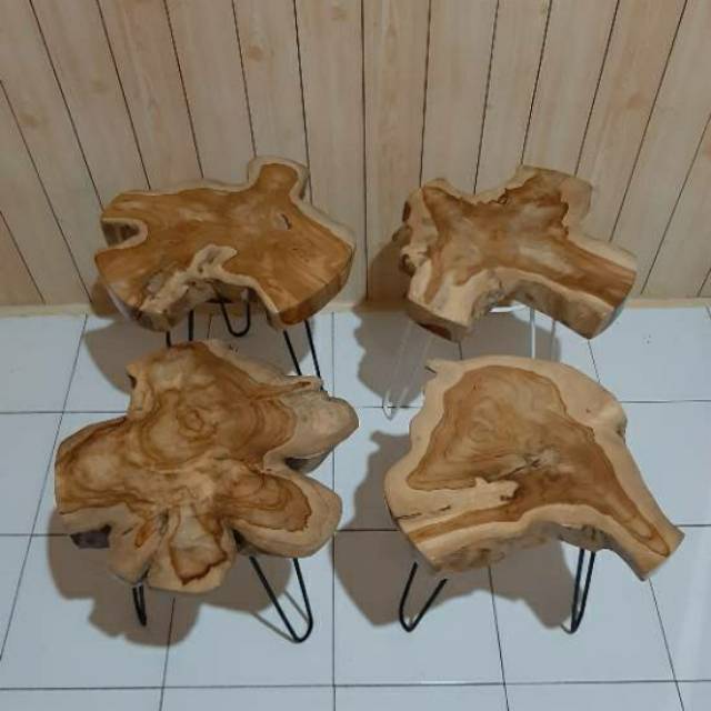 Jual Meja Akar jati / Natural teak wood table | Shopee Indonesia