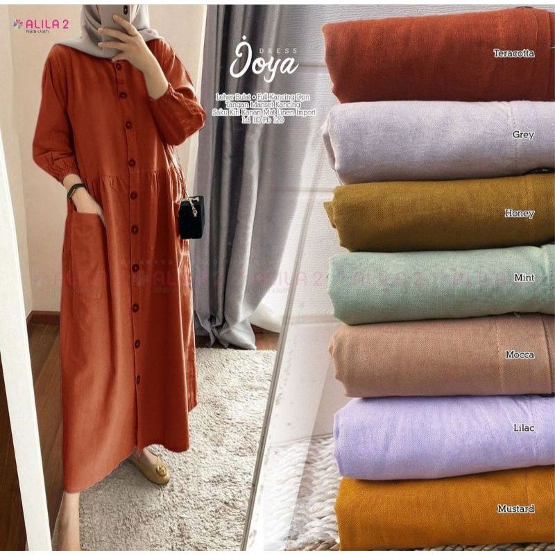 Jual Midi Dress Jumbo Size XXL Katun Linen Rami Premium Polos LD 120cm | Shopee Indonesia