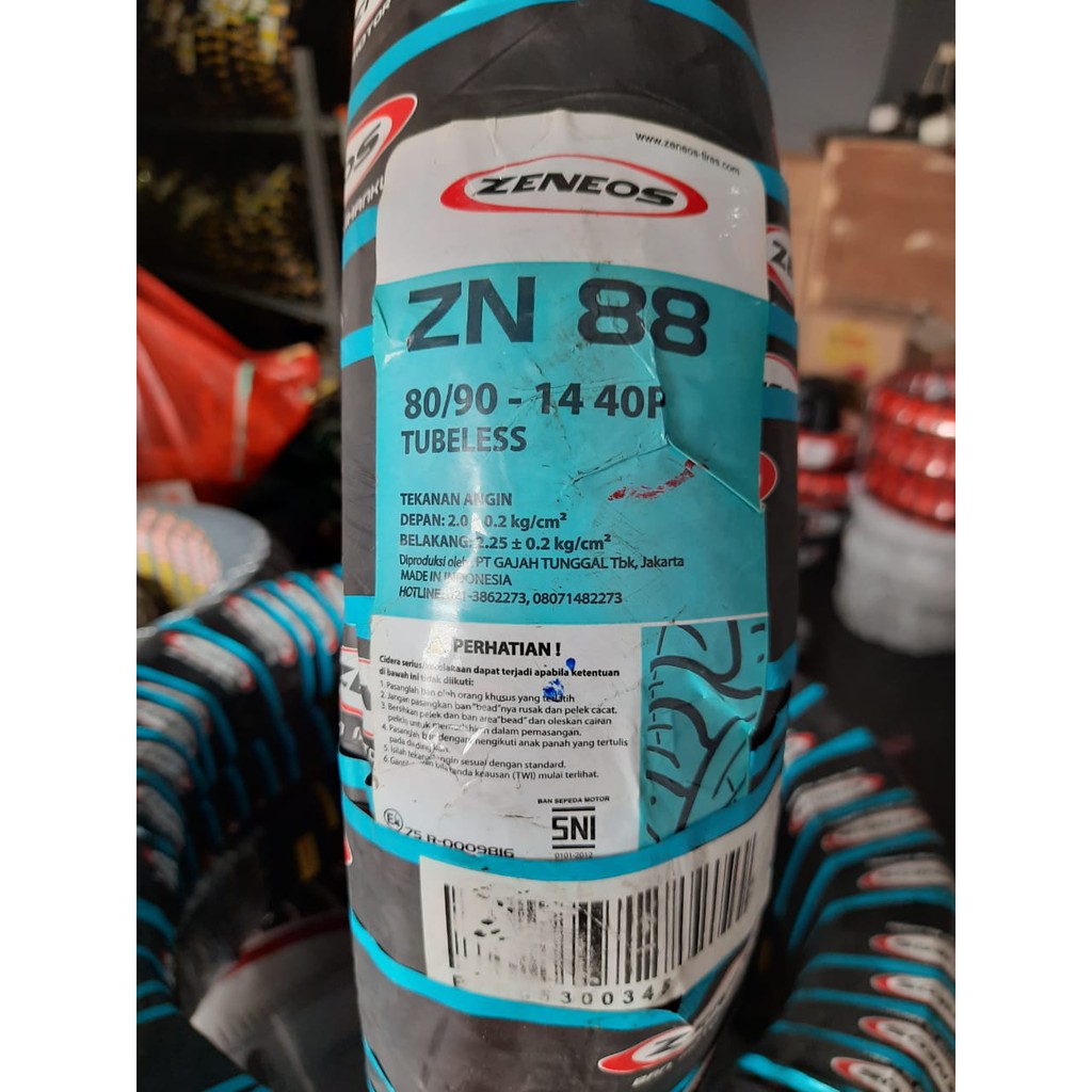 Jual ( RING 14 ) Ban Zeneos 80 / 90 - 14 ZN88 Motor Matic Beat Vario ...