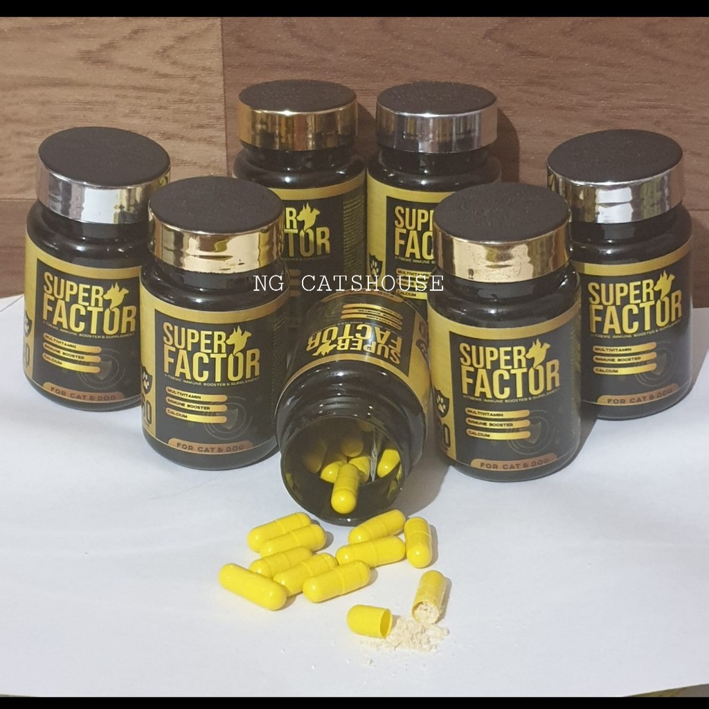 Jual Super T Factor Vitamin Kucing Botolan isi 30 | Shopee Indonesia