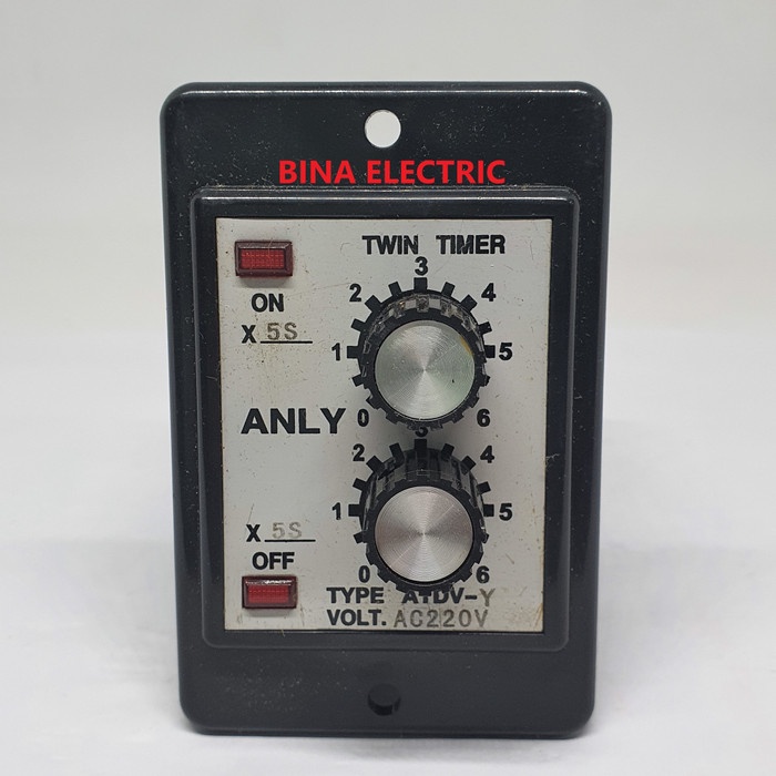 Jual Timer ANLY / Twin Timer ANLY ATDV-Y 30S/60S 220VAC | Shopee Indonesia