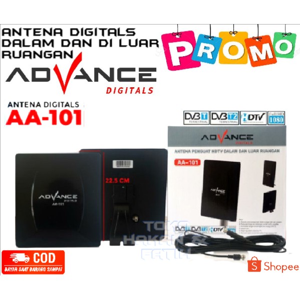 Jual Advance Antena TV Digital Indoor Outdoor AA-101 Dalam Luar AA101 ...