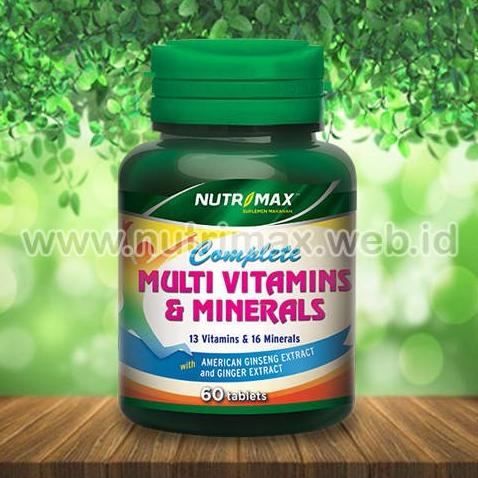 Jual Nutrimax Complete Multivitamins & Minerals isi 60 Multivitamin Mineral | Shopee Indonesia