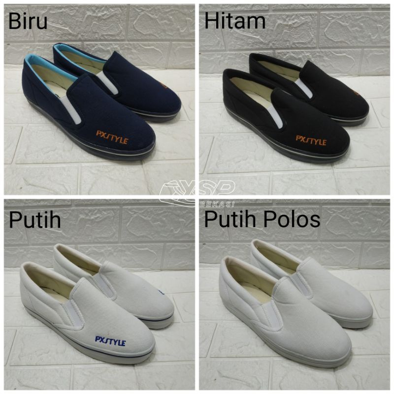 Jual SEPATU SLIP ON PX STYLE 179 ORIGINAL SNEAKERS PRIA WANITA KANVAS ...