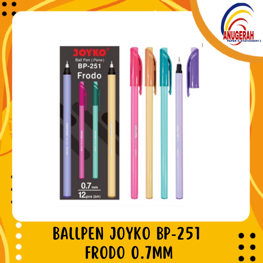 Jual Ball Pen Pulpen Pena Joyko BP-251 Frodo 0.7 mm (LSN) | Shopee ...