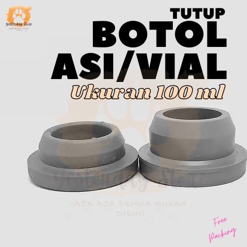 Jual Tutup Botol Karet Asi / Vial / Asip Rubber Stopper Real Bubee ...