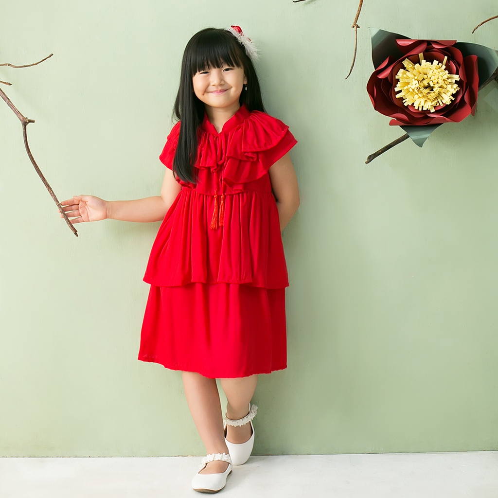 Jual FEN DRESS/CHEONGSAM DRESS/IMLEK ANAK/OUTFIT IMLEK | Shopee Indonesia