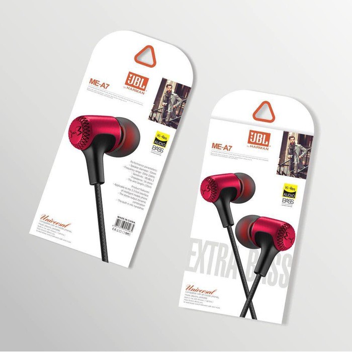 Jual Headset ME-A7 Hi-Res Extra Bass Universal Earphone Handfree ...
