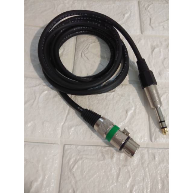 Jual kabel jack trs akai 6.5mm stereo to jack canon xlr female 50cm | Shopee Indonesia