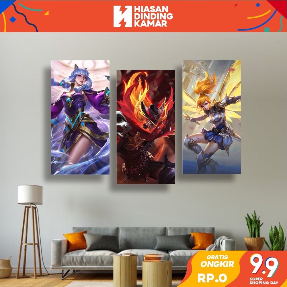 Jual Hiasan Dinding Kamar Pajangan Rumah Game Mobile Legends Wall Decor ...