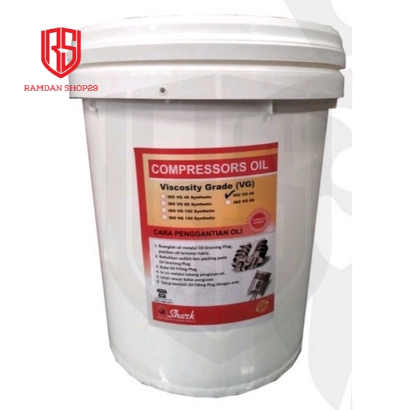 Jual Oli kompresor angin ISO VG46 20 Liter | Shopee Indonesia