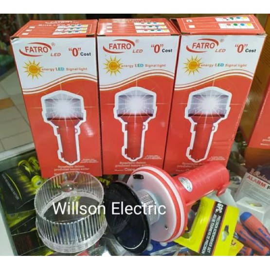 Jual Lampu blitz LED dengan solar Fatro | Shopee Indonesia