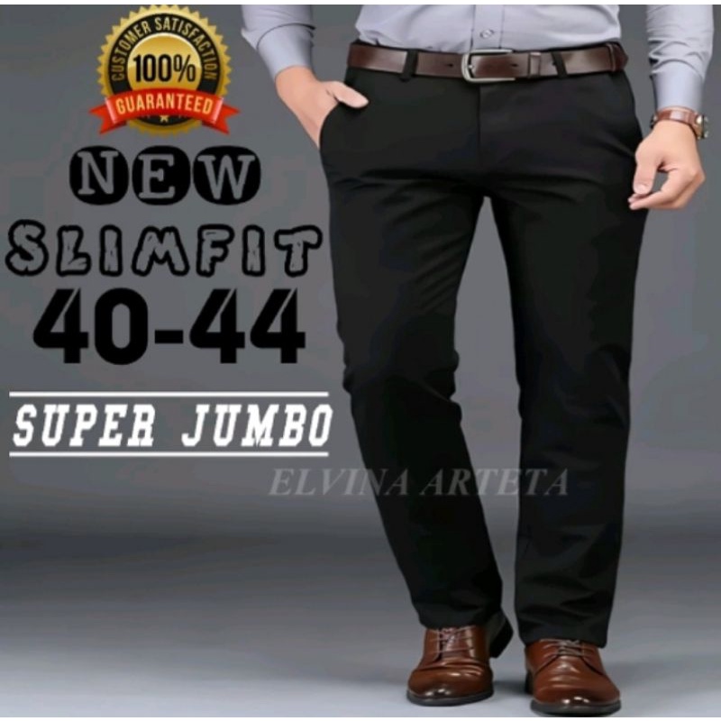 Jual CELANA KERJA CARDINAL HITAM JUMBO BAHAN BAGUS DAN HALUS//CELANA ...