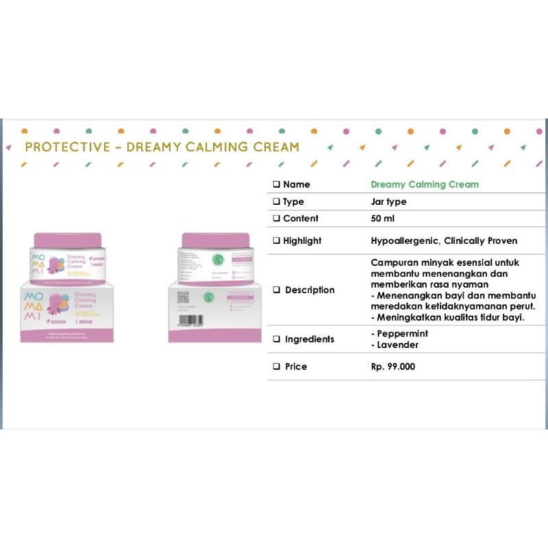 Jual momami telon calming cream 50gr | Shopee Indonesia