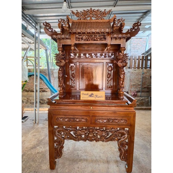 Jual Meja altar meja sembahyang ukir 3D Naga | Shopee Indonesia