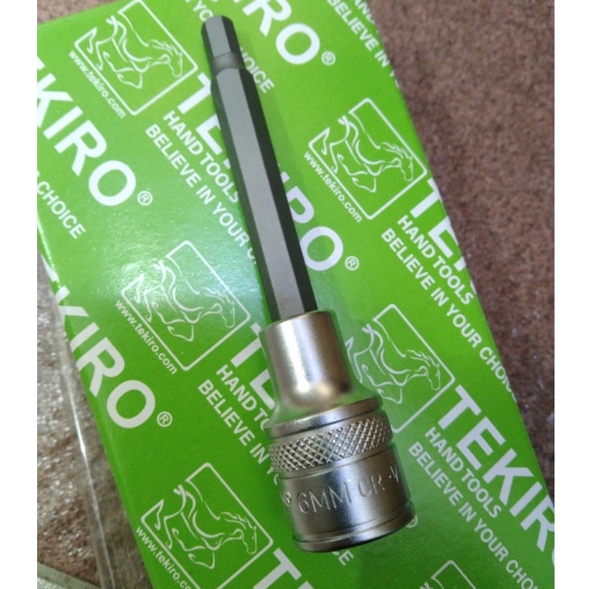 Jual TEKIRO HEX BIT socket 4MM/5MM/6MM/8MM/10MM/12MM 1/2inch mata sock L hexbit ORIGNAL | Shopee ...