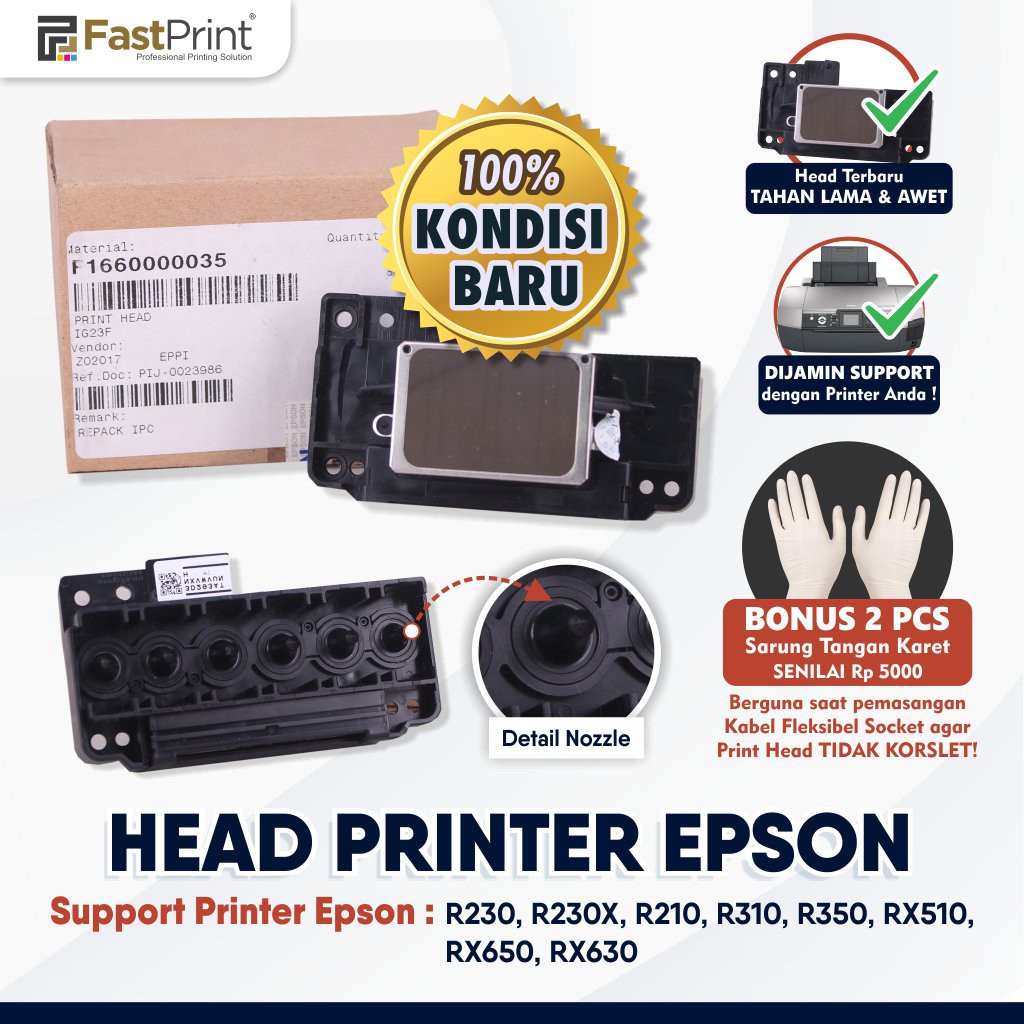 Jual Head Printer Spare Part Printer Epson R230 R230X R210 R310 R350 ...