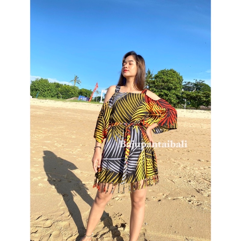 Jual Dress pantai bali dress murah dress jumbo 189 | Shopee Indonesia