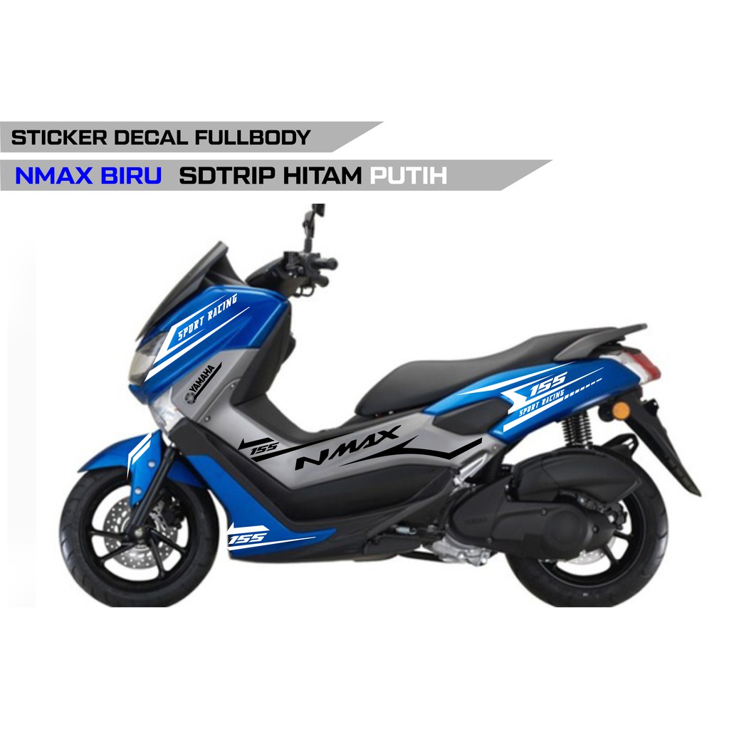 Jual STIKER NMAX WARNA BIRU DECAL STICKER FULLBODY | Shopee Indonesia