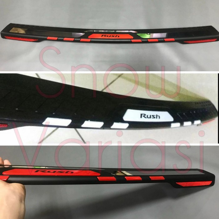 Jual Sillplate Belakang All new rush GR Sport 2020 hitam lis merah ...