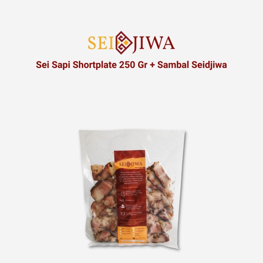 Jual Sei Sapi Shorplate (dengan lemak) 250gr + Sambal Seidjiwa | Shopee ...