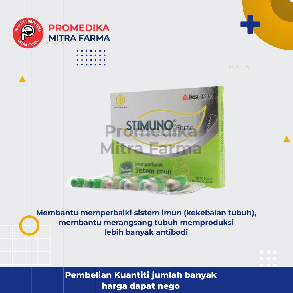 Jual Stimuno Forte isi 10 Kapsul / Blister / Suplemen Herbal untuk Jaga ...