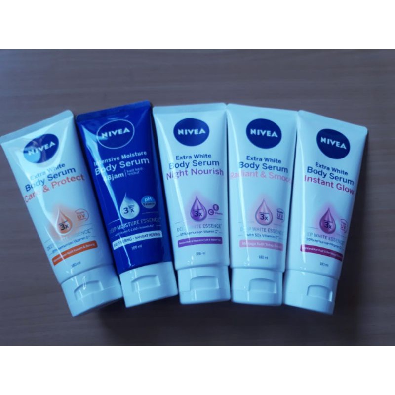 Jual Nivea Body Serum Extra White Instant Glow Careandprotect Night