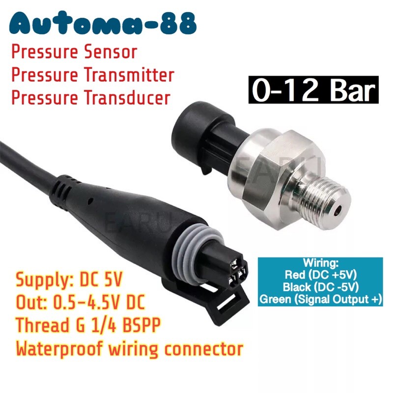 Jual Ready stock WISNER WPT-83G Pressure sensor Arduino DC 5V 12Bar 0 ...