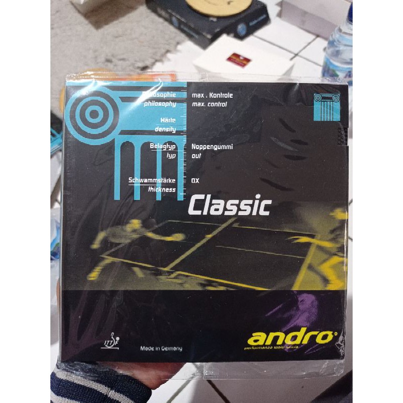 Jual KARET TENIS MEJA BINTIK PENDEK ANDRO CLASSIC ORIGINAL | Shopee ...