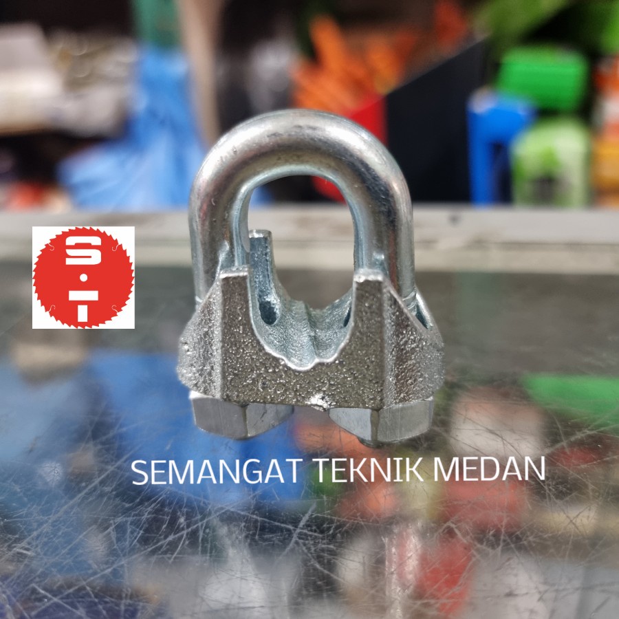 Jual M12 KLEM PENGIKAT KABEL SLING WIRE ROPE CLAMP BASIC BIASA M 12 ...
