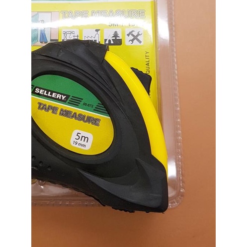Jual Meteran Roll 5 Meter x 19mm Merk SELLERY 55-572 | Shopee Indonesia