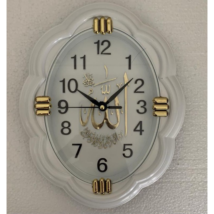 Jual jam dinding kaligrafi lafad allah oval | Shopee Indonesia