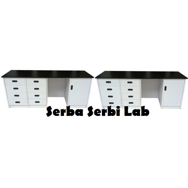 Jual Meja Laboratorium 160 HPL Dimensi : 1600x600x800mm Top Table : HPL ...