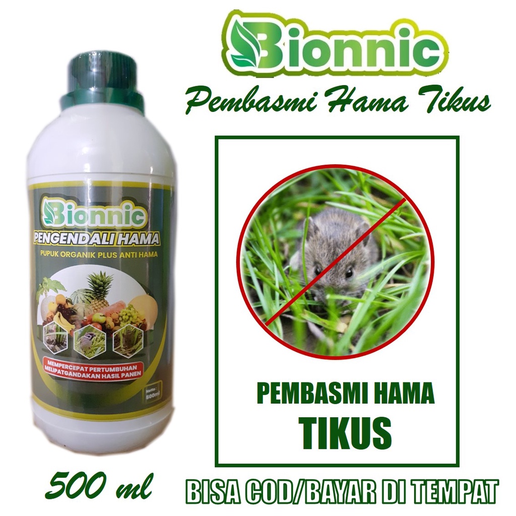 Jual BIONNIC 500 ML Pupuk Pestisida Hama Tikus Padi Sawah dan Tikus ...