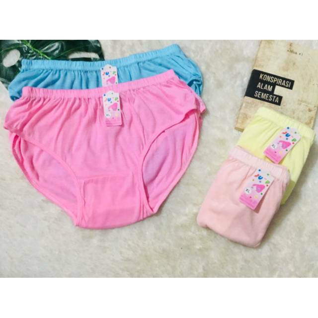 Jual 6 PCS | HONNE Celana dalam wanita lokal celana dalam wanita Hamil polos Art JUP | Shopee ...