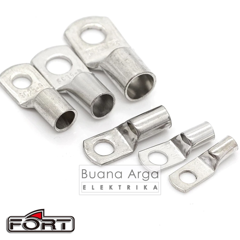 Jual FORT Cable Lug / Skun Kabel SC 25 - Lubang baut 6, 8, 10, 12 ...